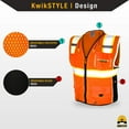 KwikSafety (Charlotte, NC) CLASSIC Safety Vest (JUMBO Pocket) Class 2 ...