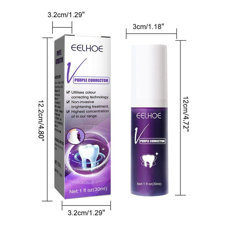 Purple Toothpaste For Teeth Whitening, Color Corrector, 40% OFF Purple Toothpaste For Teeth Whitening, Color Corrector, 40% OFF