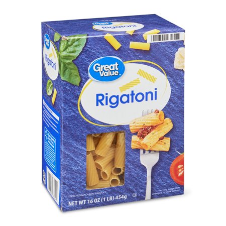 Great Value, Rigatoni, 16 oz Box, (Shelf Stable) – BrickSeek