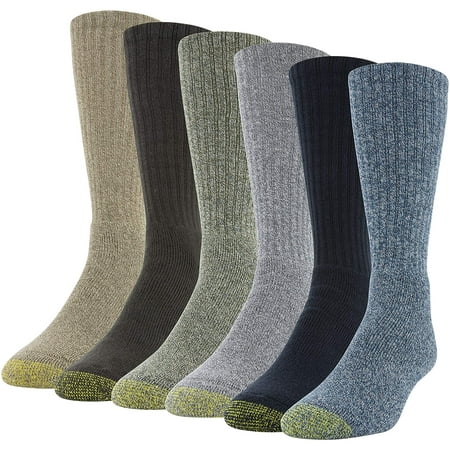 Gold Toe Mens Harrington Crew Socks, 6 Pairs | Walmart Canada