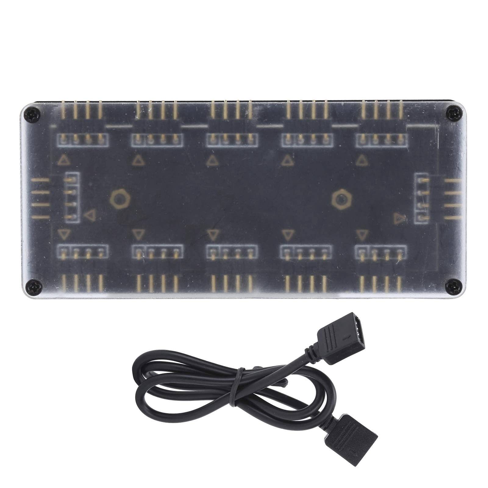 Controlador RGB LED Splitter Hub de 12 V, 4 pines y 11 puertos para PC ...