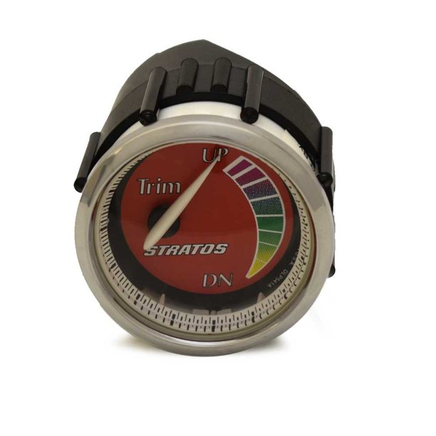 Stratos Boat Trim Gauge GP7856A | Faria Mercury 2 Inch Silver Red ...