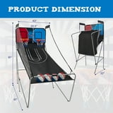 Infans Dual Shot Basketball Arcade Game w/ Sound Electronic Scoring 8 ...