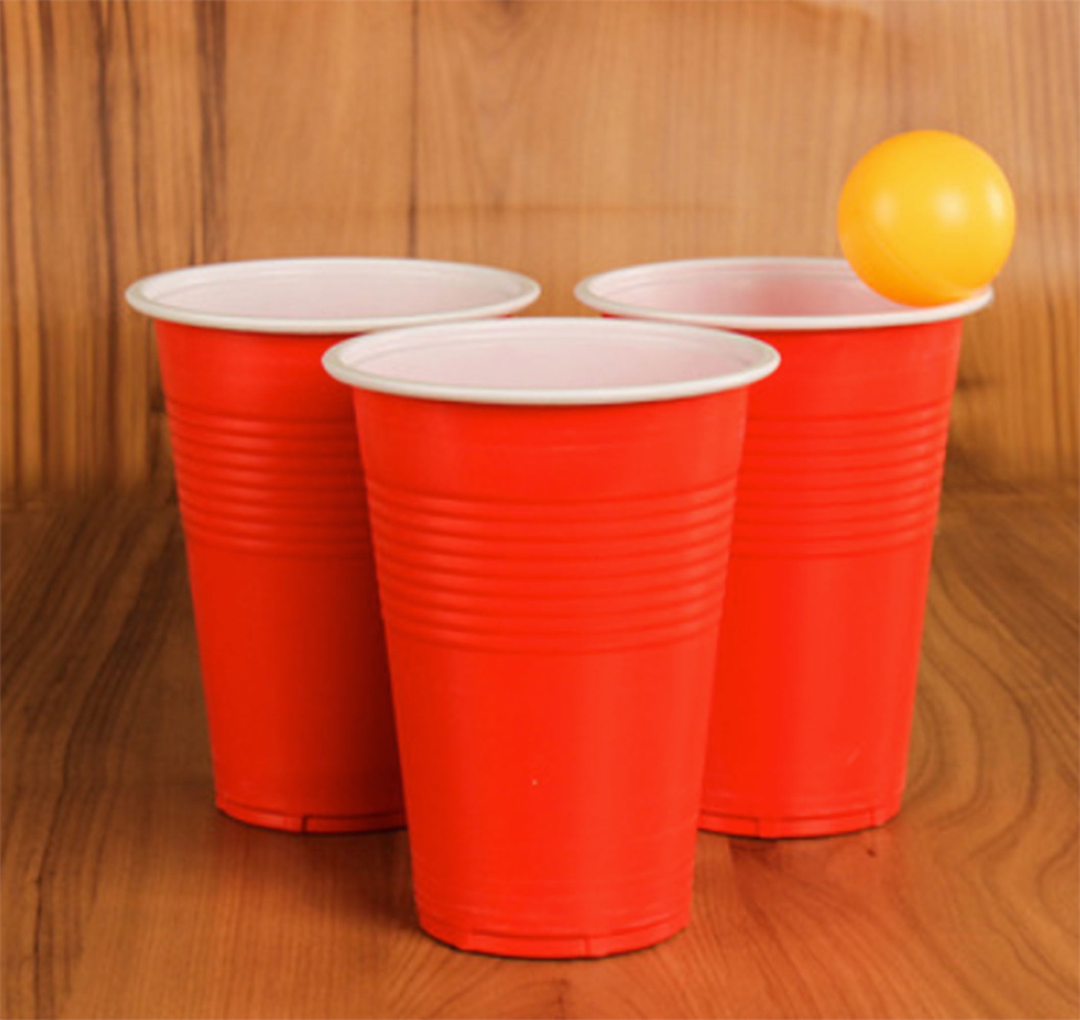 Drinking Game With This 24 Cups And 24 Party Ping Pong Ball Game