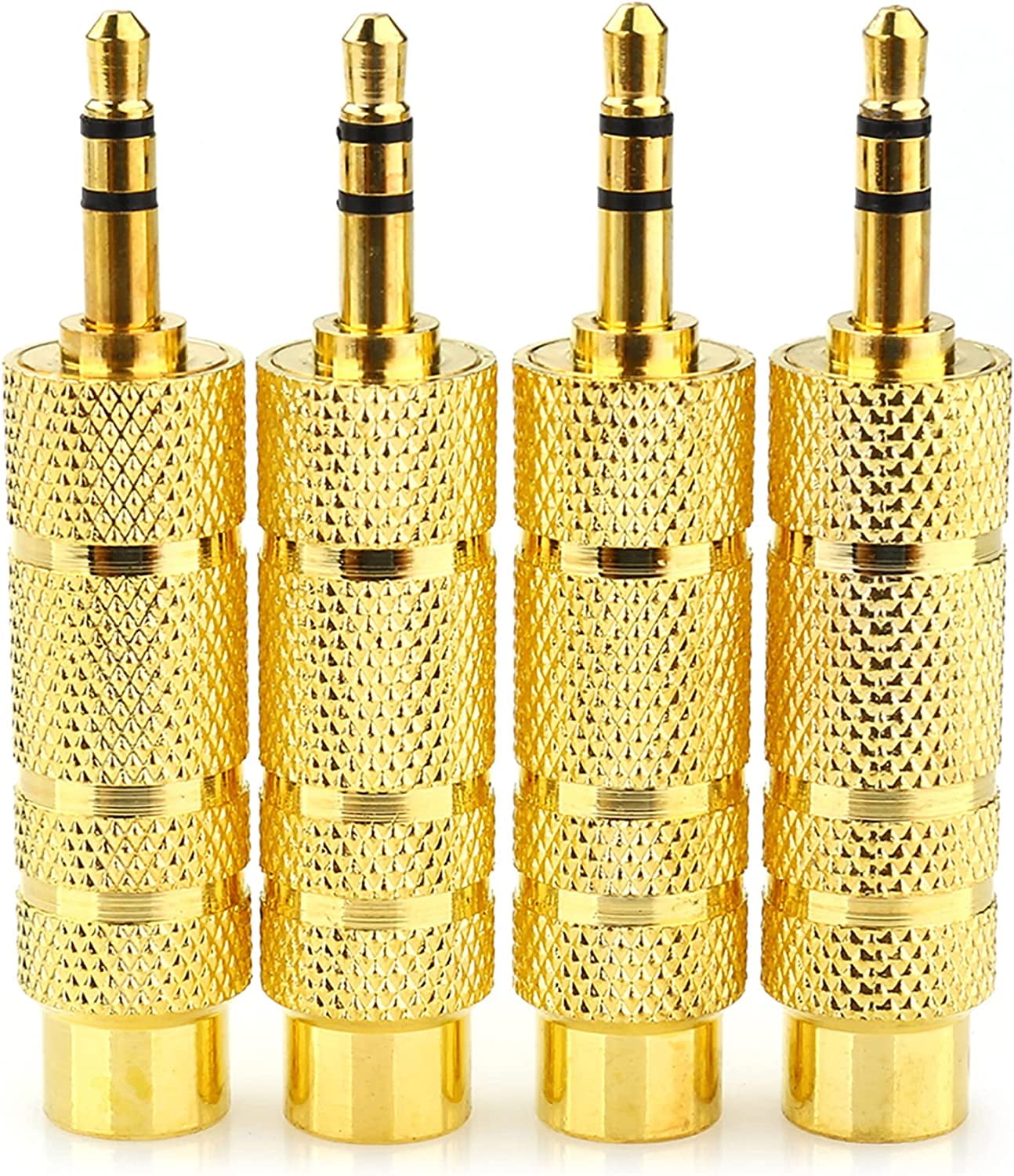 4PCS 1/4'' to 3.5mm Stereo Headphone Adapter for Audio Connector Cable ...