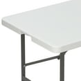 HomGarden Folding Table, 4FT x 2FT Heavy Duty Plastic Utility Table ...
