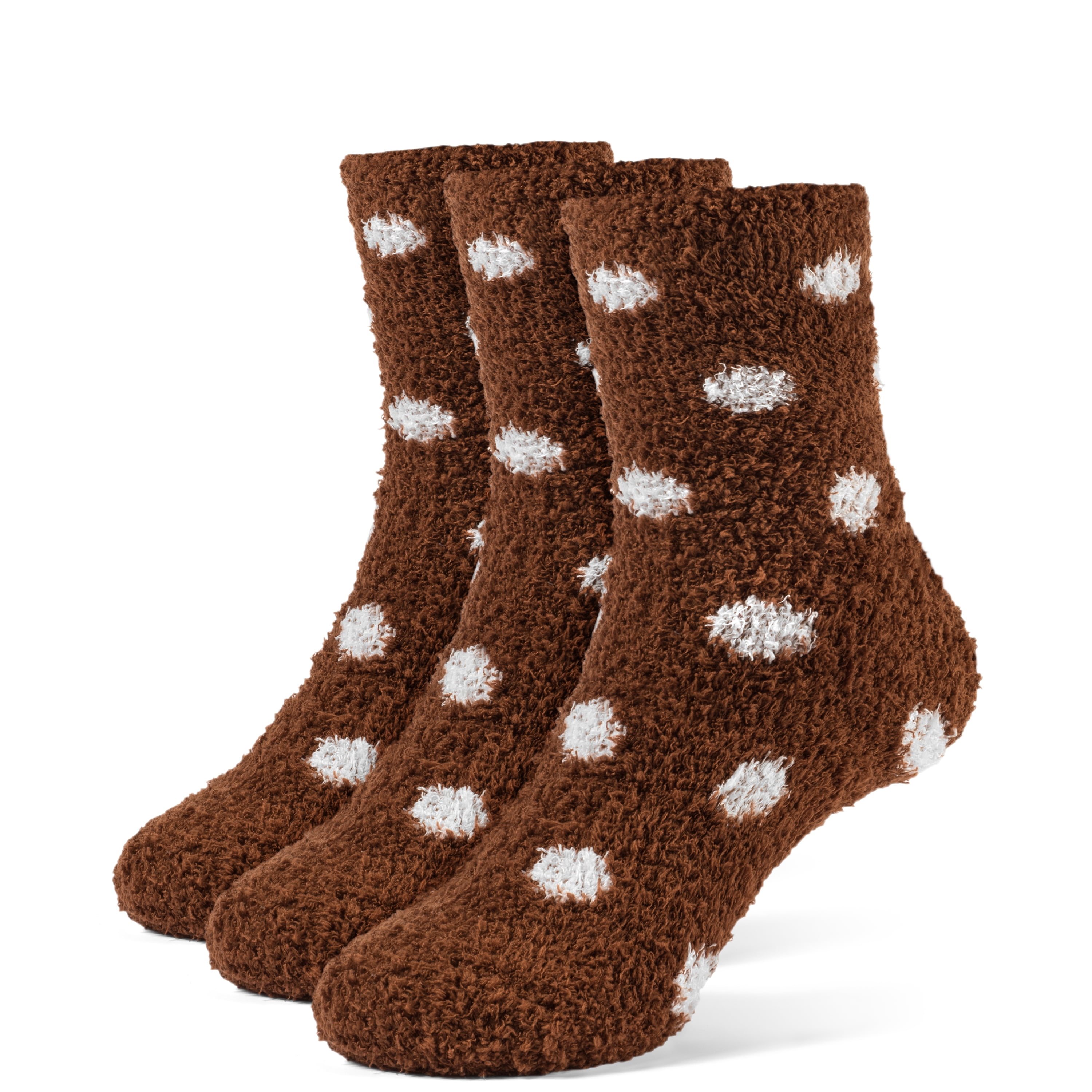 Galiva Girls' Dotted Fuzzy Quarter Cozy Socks - 3 Pairs - Walmart.com