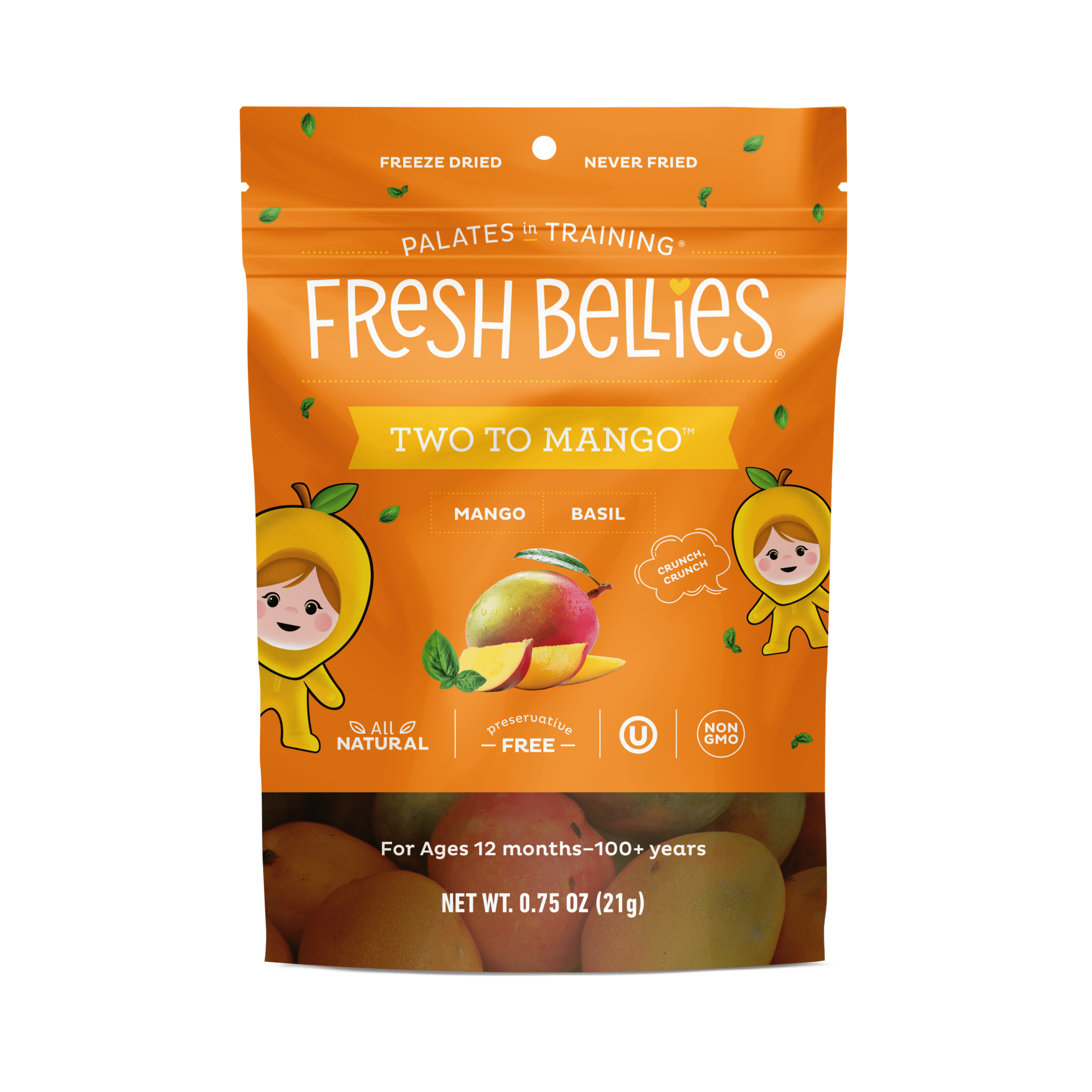 Fresh Bellies Non-GMO Toddler Food, Two To Mango, 0.75 oz - Walmart.com