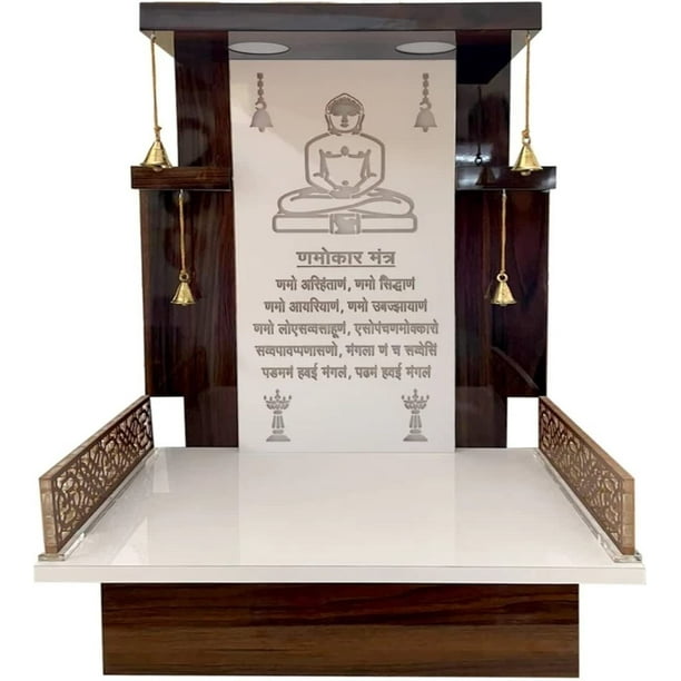 Handmade Wooden Mandir With LED|Temple Home|Pooja Mandir |Wall Hanging ...