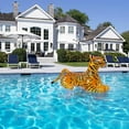 Swimline Giant 73" Long Wild Tiger Inflatable Ride On Swimming Pool ...