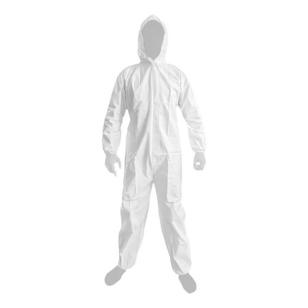 Overol Desechable Tipo Tyvek Capucha Y Cierre Rampart | Bodega Aurrera ...