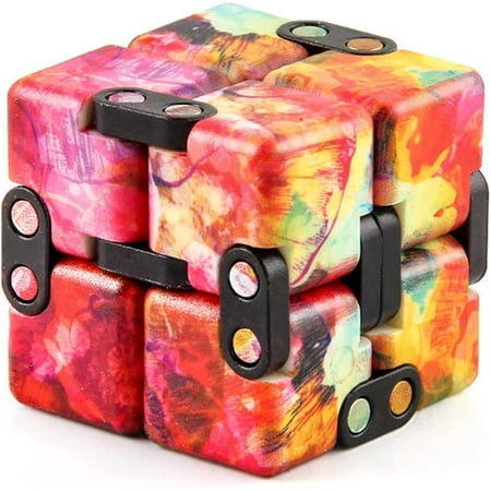 Infinity Cube Fidget Toy, Mini Stress Relieving Fidget Cube Fidget ...
