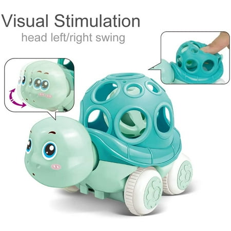 Friction Powered Cars for Toddler Push and Go Cartoon Car with Bell 3 ...