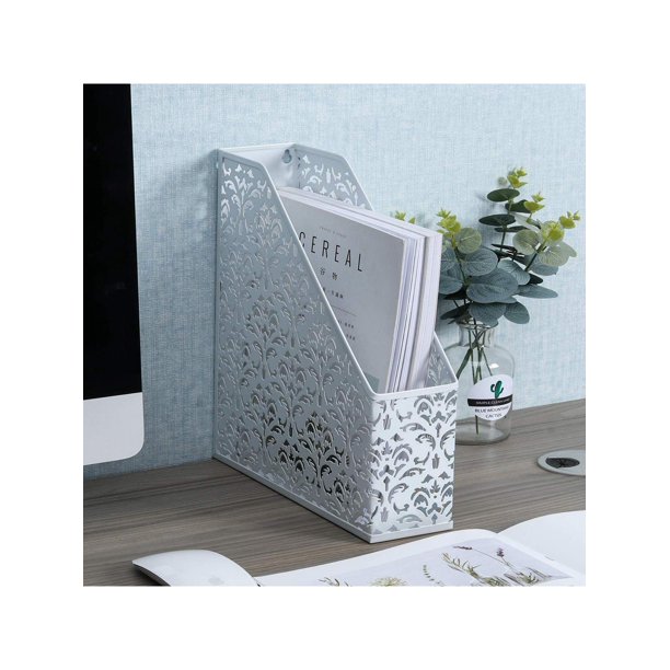 Heavy Duty Magazine File Holder Paper Book Storage Office Desk ...