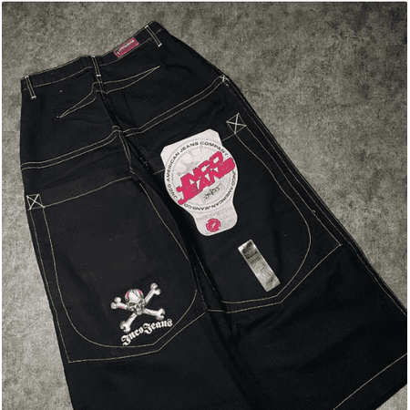 JNCO New Jeans Y2K Harajuku Retro Punk Hip Hop Gothic Wing Letter ...