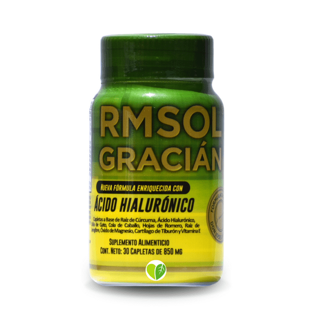 RMSOL GRACIÁN Ácido Hialurónico Individual |Un Envase Contiene 30 Cápsulas de 850mg | Bodega ...