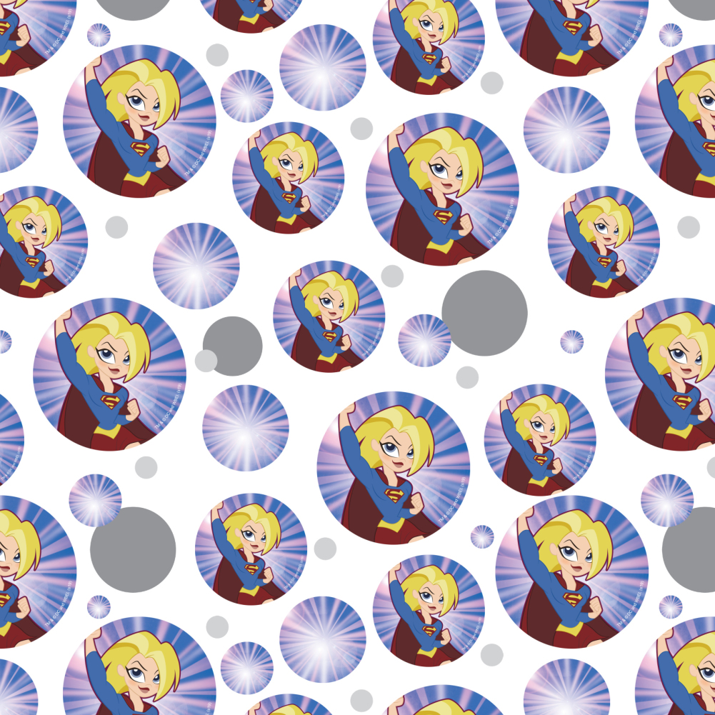DC Super Hero Girls Supergirl Premium Gift Wrap Wrapping Paper Roll ...