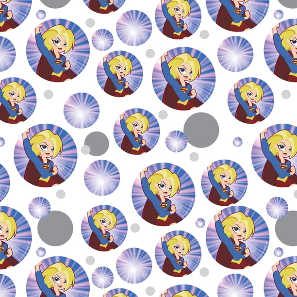 DC Super Hero Girls Supergirl Premium Gift Wrap Wrapping Paper Roll ...