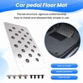 Aluminum Alloy Car Non- Carpet Pedal Floor Mat Environmental Rubber Car ...