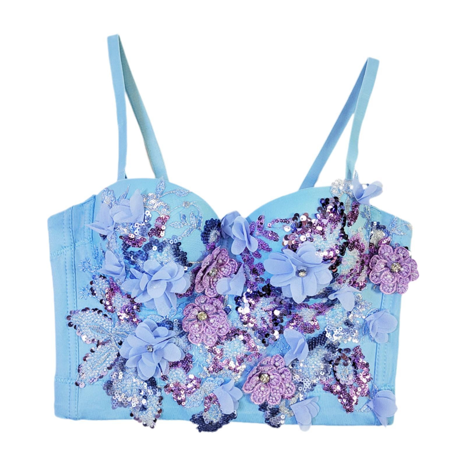 Bra de lentejuelas Top de corsé Creative Corset para chicas de fiesta ...