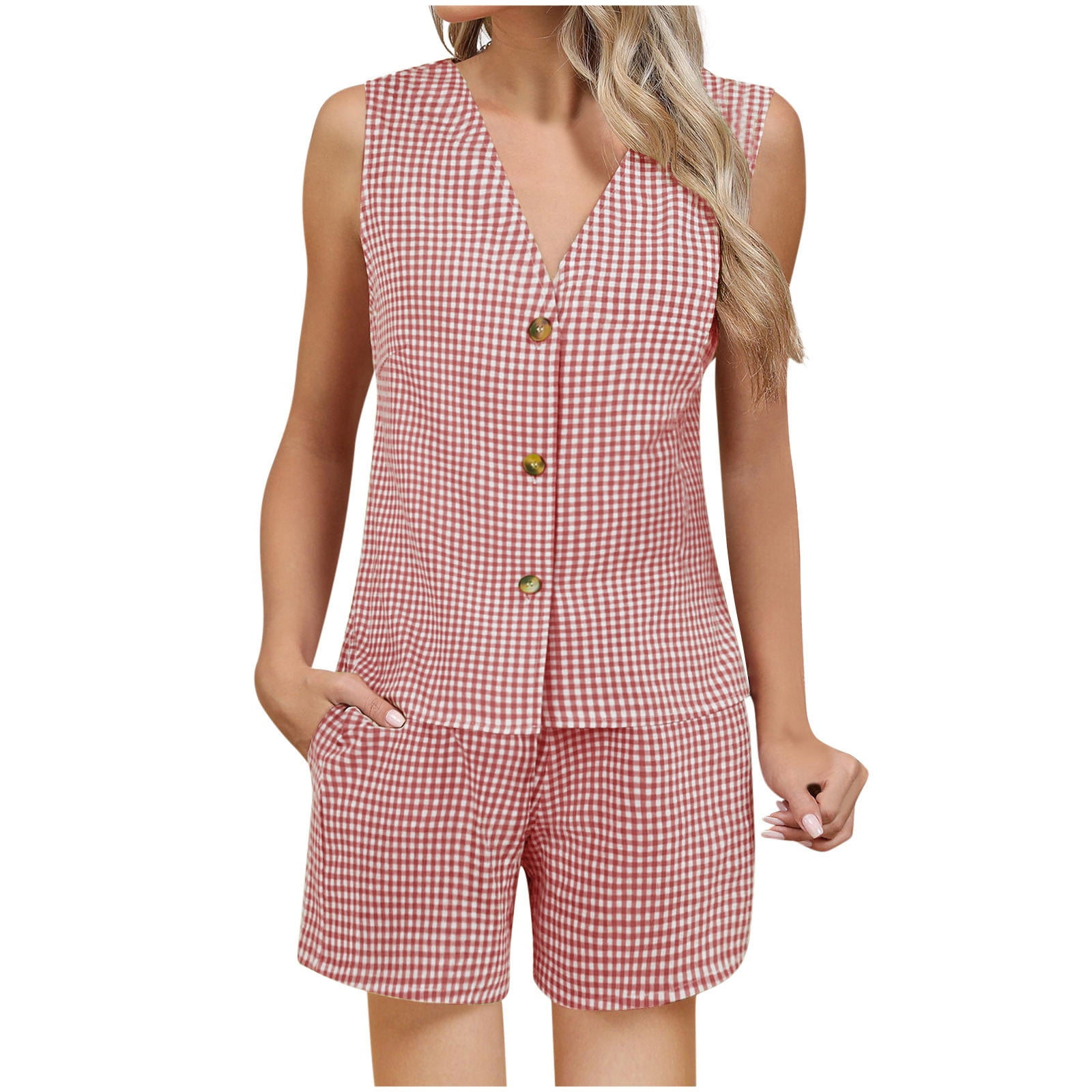 Click here for Yanlir Womens Summer 2 Piece Outfits Sleeveless Ta... prices