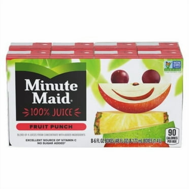 Minute Maid Fruit Punch Juice Drinks Variety, 12 fl oz, 12 Cans ...