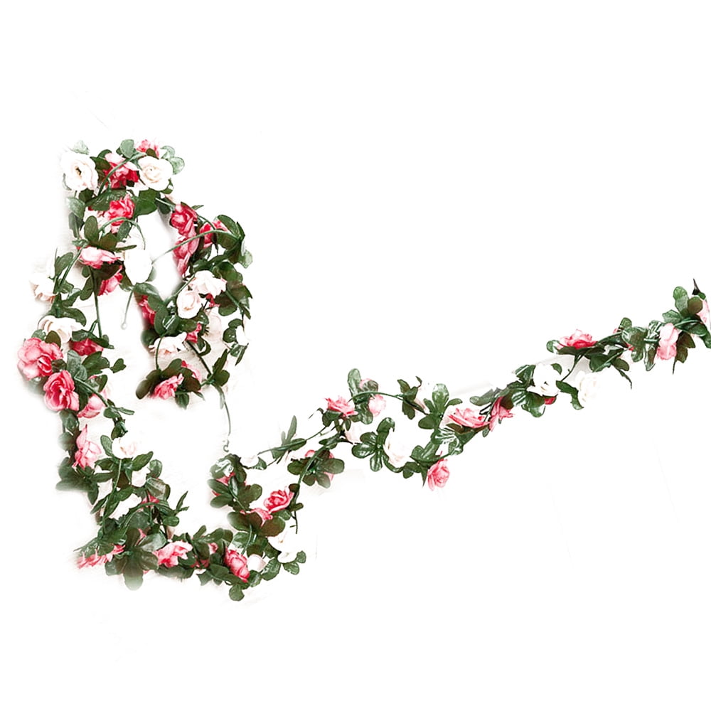3 pieces of artificial flower vines,wedding arch winding - pink ...