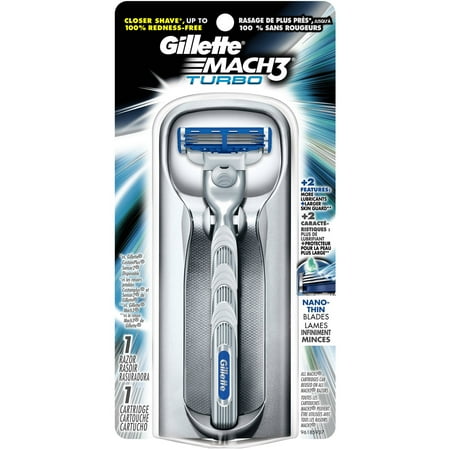 Gillette MACH3 Turbo Razor Handle and Cartridge, 2 pc - Walmart.com