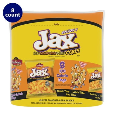 Bachman Jax Cheddar Cheese Puffed Curls 8.5 Oz Bags, 3-Pack - Walmart.com