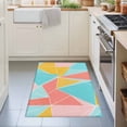 2x3 Washable Area Rugs,Abstract Geometric Triangle Non-Slip Ultra Soft ...