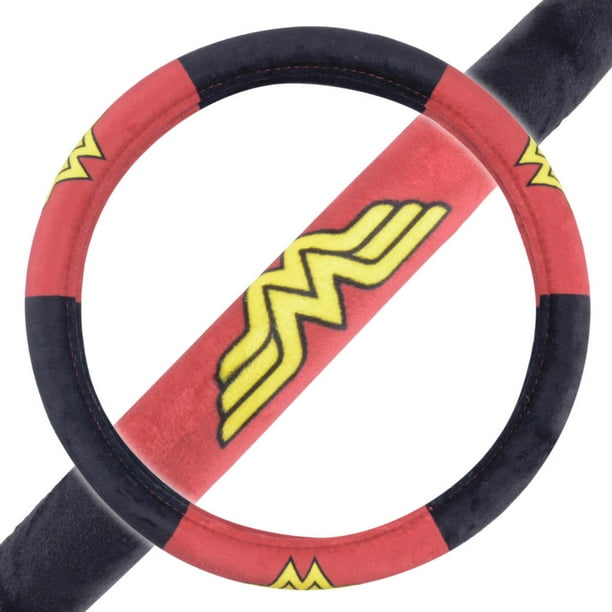 Wonder Woman Car Steering Wheel Cover - Synthetic Leather - Standard ...