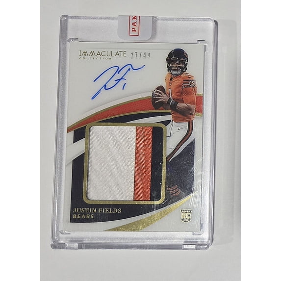 2021 Immaculate Collection Football Justin Fields #PPA-JF Patch ...