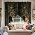 Arched Stone Doorway Swag Kitchen Curtain Valances, Rustic ...
