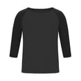 Ceisia Men's Raglan Sleeve Color Block Fashion Loose Fit 3 4 Sleeve 7 ...