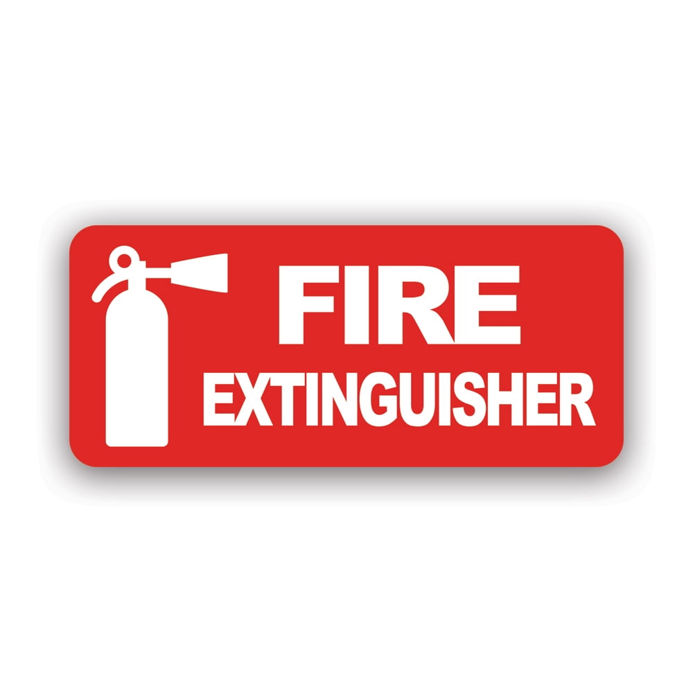 Fire Extinguisher Sticker Decal - Self Adhesive Vinyl - Weatherproof ...