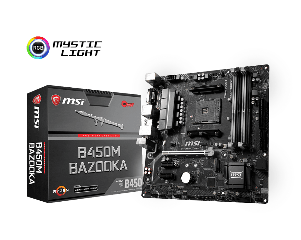 MSI MB B450M BAZOOKA AMD AM4 - Walmart.com