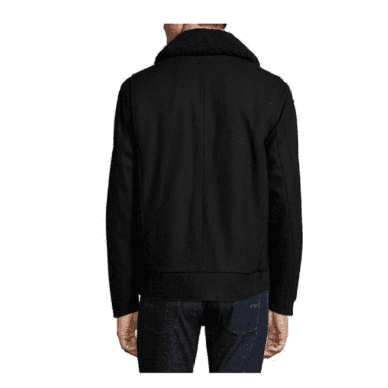 Marc New York by Andrew MarcConcord Felt Bomber Jacket, Jet Marc New York by Andrew MarcConcord Felt Bomber Jacket, Jet