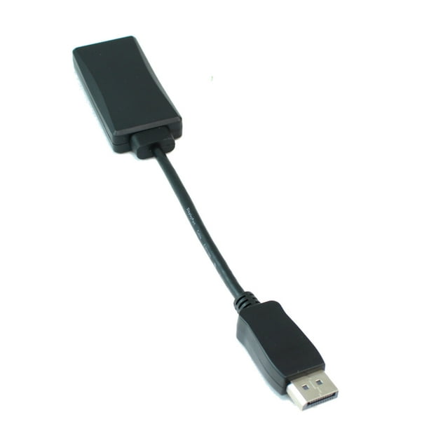 HDMI Female (Source) to DisplayPort Male (Monitor) Adapter, Black ...