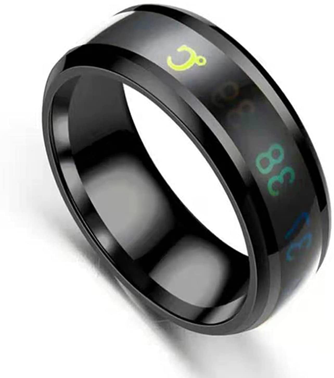 Temperature Ring Titanium Steel Mood Emotion Feeling Intelligent ...