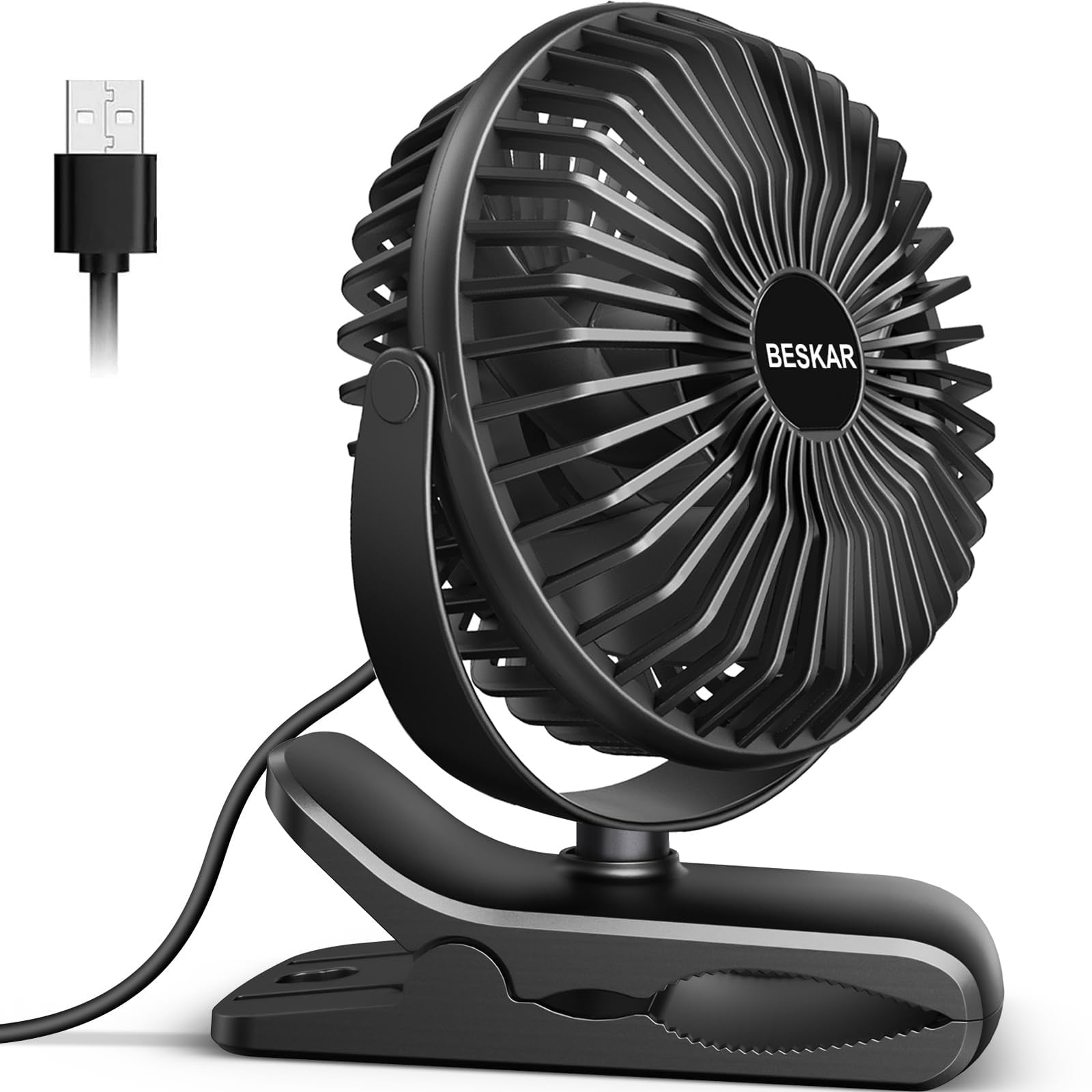 Click here for Besaar Beskar Small Clip On Fan 3 Speeds Usb Fan W... prices