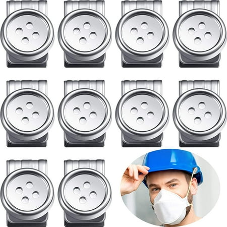 10 Pieces Adjustable Clip-on Metal Buttons Easy Movable Clip-on Button ...