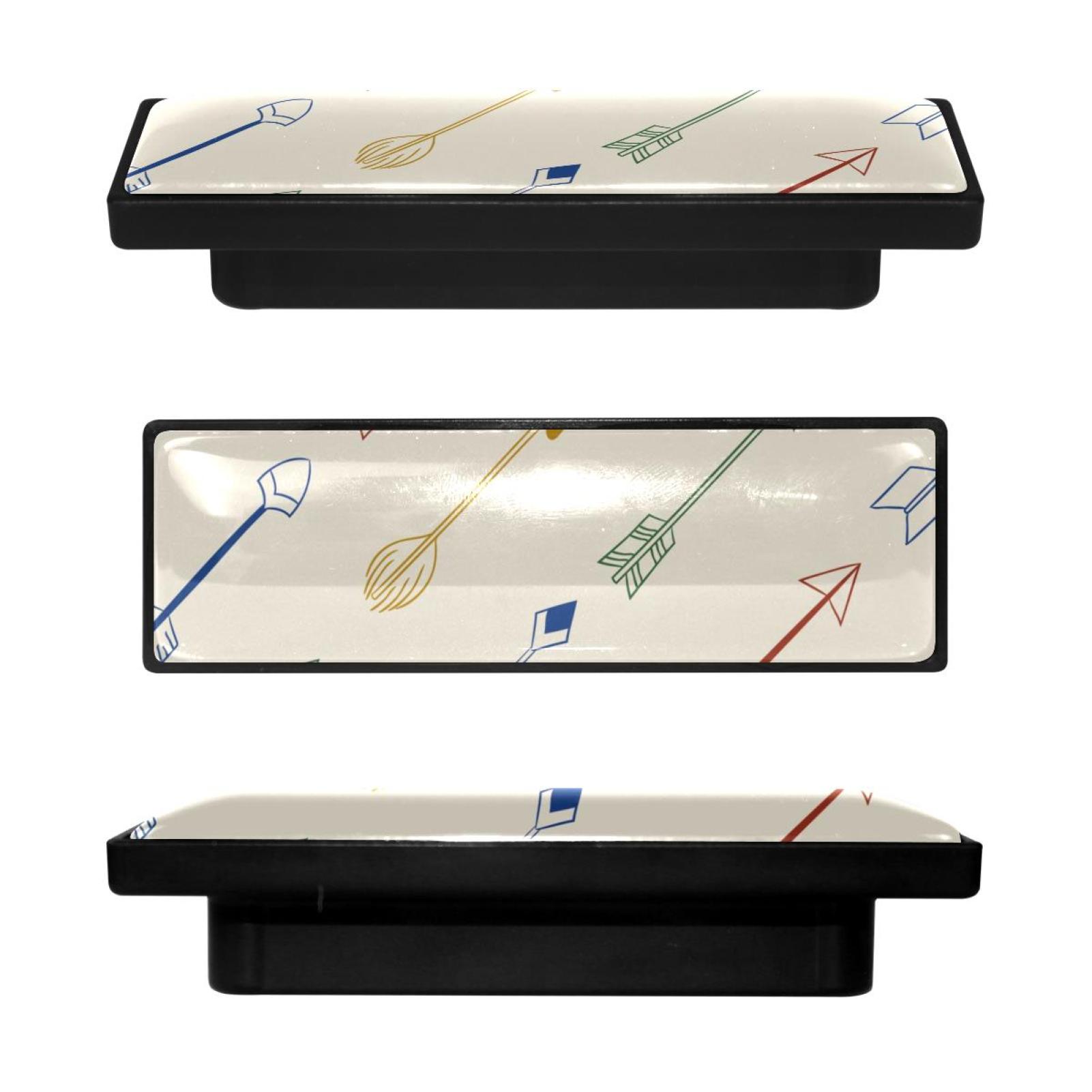 4 Pcs Rectangle Cabinet Handle Cupboard Knob Drawer Pulls Handle Line ...