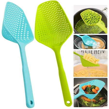 Large Scoop Colanders Strainers, 13.5'' Pasta Strainer, Spaghetti Spoon ...