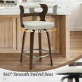 LUE BONA 26" Counter Height Bar Stools Set of 4, Swivel Counter Stools ...