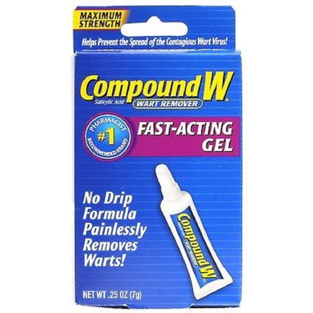 Compound W Maximum Strength, Fast-Acting Gel 0.25 oz - Walmart.com