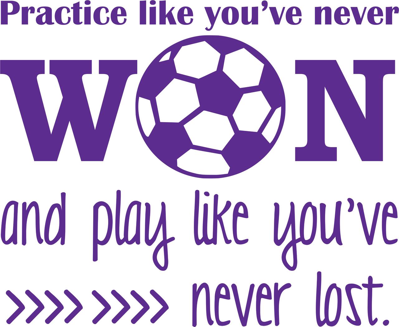 Soccer Wall Quote & Decal Decoration - Inspirational Sports Lettering ...
