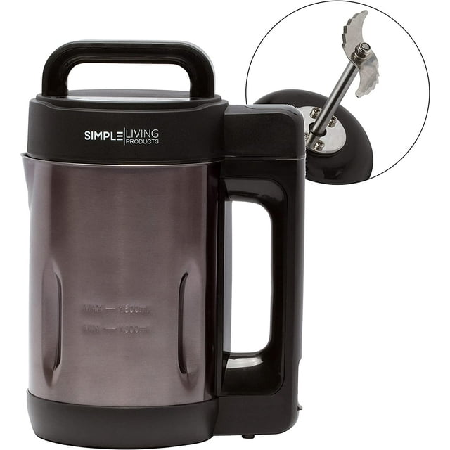 Simple Living Products 1.6L Deluxe Portable Soup Maker, Soy Milk Maker ...