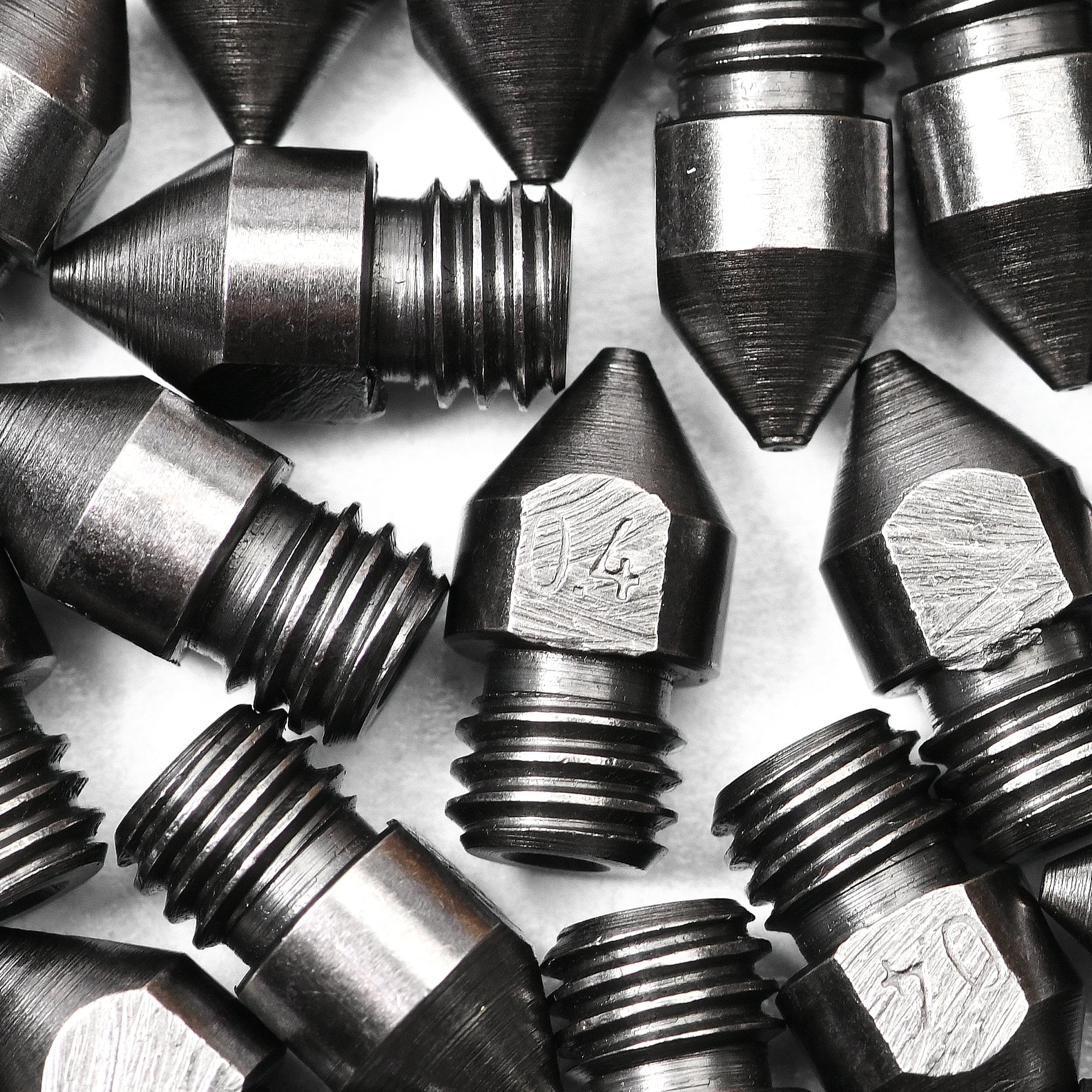 Buy 0.4 mm Hardened Steel 3D Printer nozzles for Creality 3D Ender-3 ...