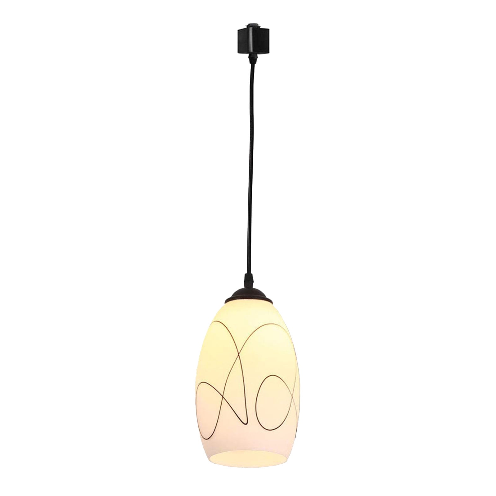 Kiven H-Type Track Light, 1-Light Modern Halo Track Pendant Lighting ...