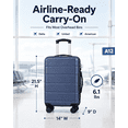 20inch Carry-on Expandable Airline Approved Luggage, Hardside Spinner ...